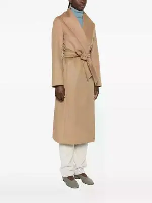 Max Mara Belted Shawl-collar Coat