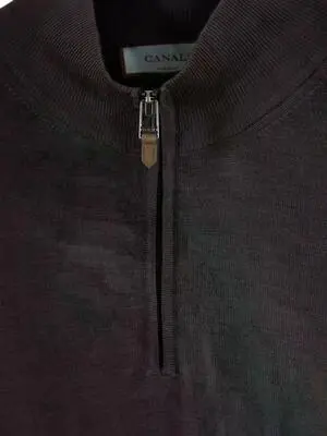 Canali Quarter-zip Knitted Sweater