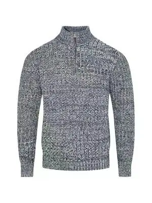 Orlebar Brown Lennard Crochet-knit Half-zip Sweater