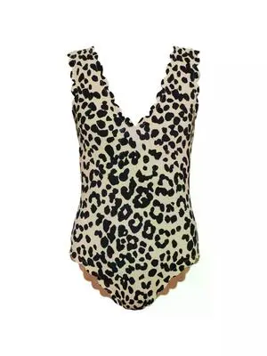 Marysia Charleston Cheetah-print Swimsuit