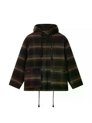 MARANT Isabel Kiril Hooded Check Jacket - Black