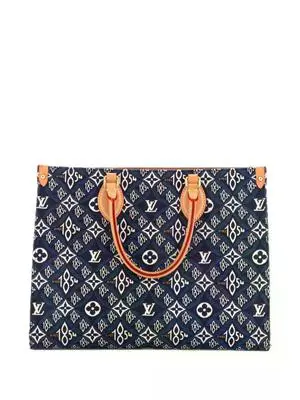 LOUIS VUITTON Limited Edition Monogram Jacquard Mm Tote Bag - Blue