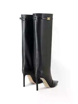 Elisabetta Franchi Nappa-effect Calfskin Boots