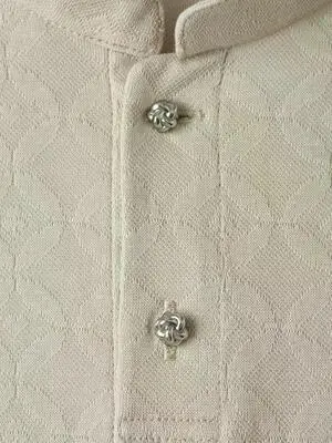 Shanghai Tang Coin Mandarin-collar Polo Shirt