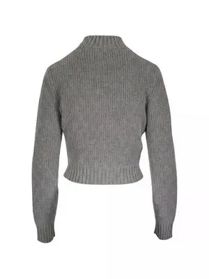 Le Kasha Ribbed Knit Cropped Sweater