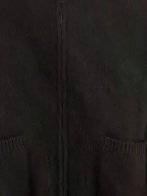 ALLUDE Zip-up Patch-pocket Cardigan