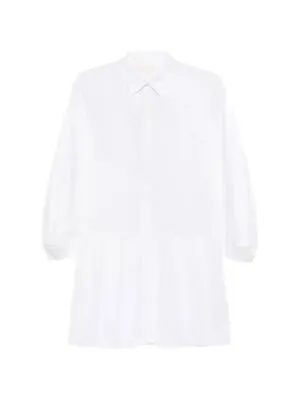 I BLUES Pleated Mini Dress - White