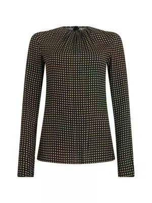 Philosophy Di Lorenzo Serafini Polka-dot Long-sleeve Top - Black