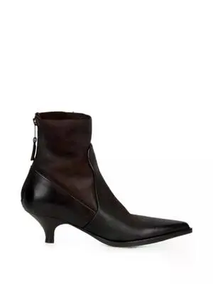 Elena Iachi Thais Pointed-toe Zip-fastening Ankle Boots - Brown