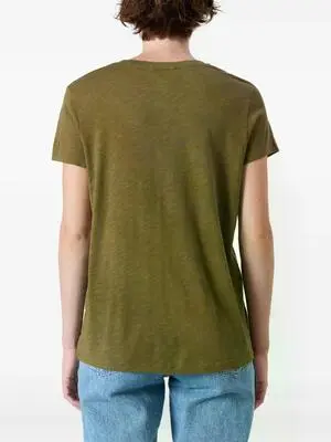 American Vintage Jacksonville U-neck T-shirt - Green