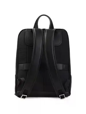 Brioni Logo-patch Zip-around Backpack - Black