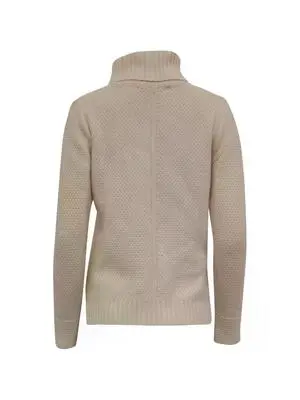 Skull Cashmere Cable-knit Turtleneck Sweater