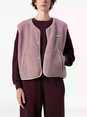 American Vintage Shearling-effect Gilet - Pink