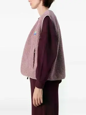 American Vintage Shearling-effect Gilet - Pink