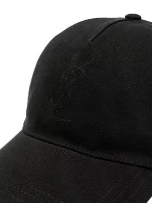 Saint Laurent Cassandre Embroidered Baseball Cap