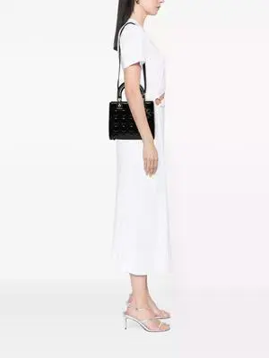 Dior 2013 Medium Patent Cannage Lady Satchel - Black