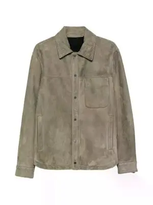 SALVATORE SANTORO Suede Press-stud Jacket