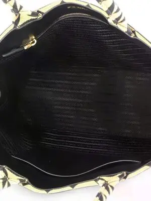 Prada Symbole Shopper Jacquard Large Tote Bag