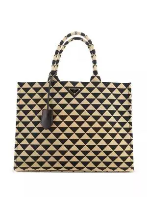 PRADA Prada Jacquard Large Tote Bag