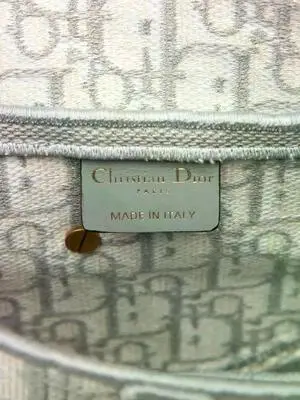 Dior Oblique Embroidered Canvas Saddle Shoulder Bag