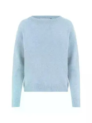 ALLUDE Ribbed-trim Cashmere Sweater