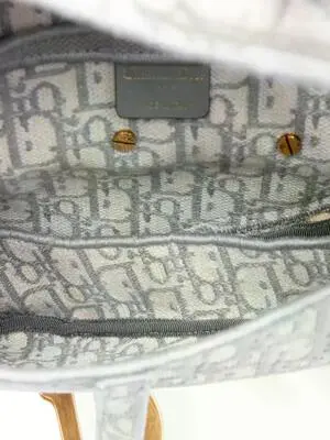 Dior 2020 Oblique Embroidered Canvas Saddle Bag Shoulder Bag