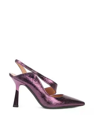 Alberta Ferretti Pointed-toe Slingback Pumps - Purple