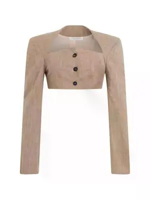Philosophy Di Lorenzo Serafini Cut-out Cropped Jacket