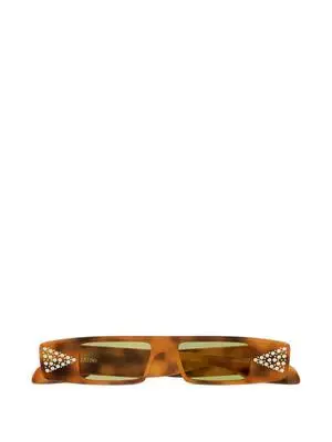 Valentino Garavani Crystal Embellished Rectangle Sunglasses