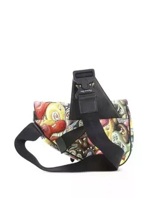 Dior Kenny Scharf Saddle Jacquard Crossbody Bag - Multicolour