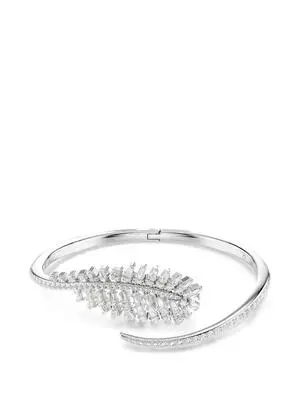 SWAROVSKI Vienna Crystal-embellished Feather-motif Bracelet - Silver