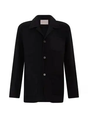 Herno Button-up Patch-pocket Jacket - Black