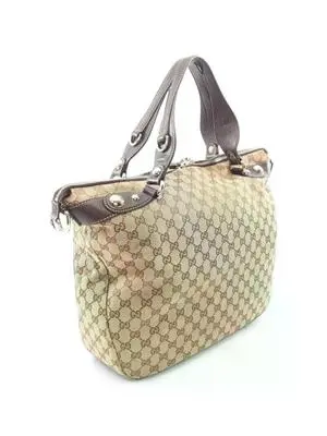 Gucci Gg Canvas Icon Bit Satchel