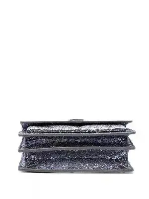 Saint Laurent 2016 Small Glitter Leather Monogram Sunset Crossbody Bag