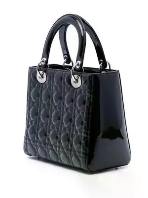 Dior 2015 Medium Patent Cannage Lady Satchel