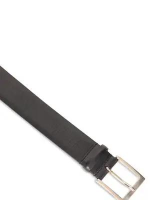 Alberta Ferretti Leather Belt With Silver-tone Buckle - Black