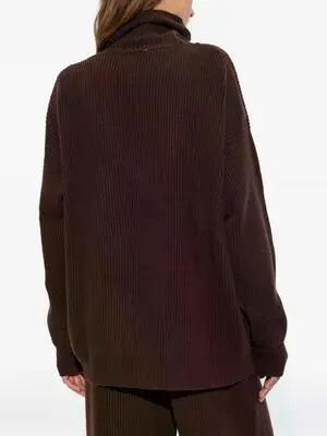 Sportmax Ribbed Knit Zip-fastening Sweater