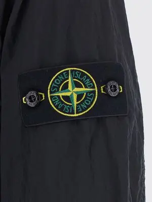 Stone Island Econyl® Recycled Nylon Shirt Jacket With Zip And Logo