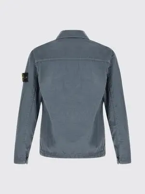 Stone Island Econyl® Recycled Nylon Shirt Jacket With Zip And Logo