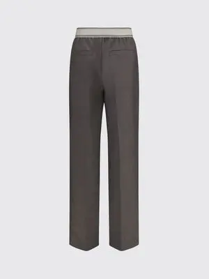 Versace Wool-blend Wide-leg Pleated High-waisted Trousers