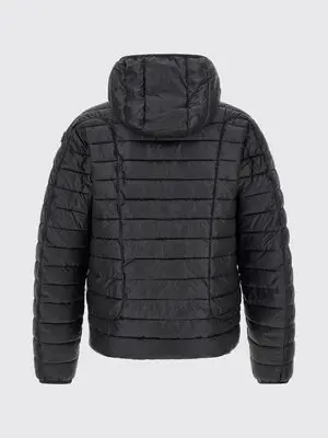 DIESEL® Hooded Quilted Short Nylon Puffer Jacket With Zip Closure