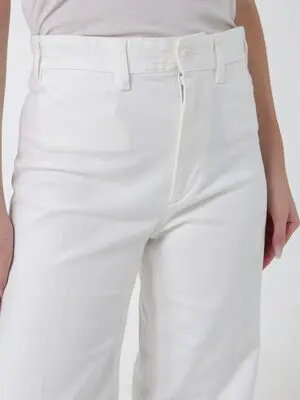 Polo Ralph Lauren High-waisted Flared Pants In Stretch Cotton