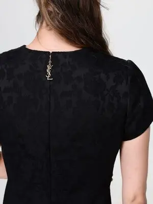 Saint Laurent Floral Print Sheath Mini Dress