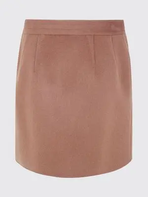 SEMICOUTURE High-waisted Wool Wrap Miniskirt - Red