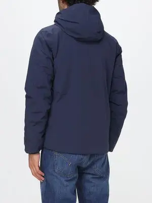 K-WAY Reversible Hooded Windbreaker In Recycled Nylon - Blue