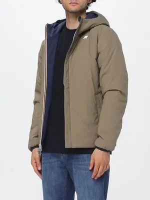 K-WAY Reversible Hooded Windbreaker In Recycled Nylon - Blue
