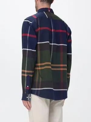 Barbour Check Cotton Long-sleeve Shirt With A Button-down Collar
