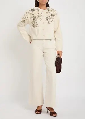 Veronica Beard Taylor Wide-leg Jeans