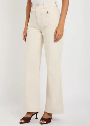 Veronica Beard Taylor Wide-leg Jeans