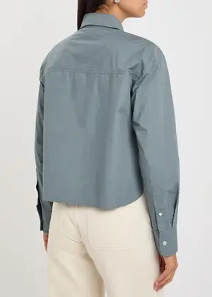 Veronica Beard Andres Embellished Cotton Shirt